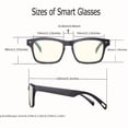 Smart Glasses, Blue Light Filtering, Low Latency Audio, Built, in Mic ...
