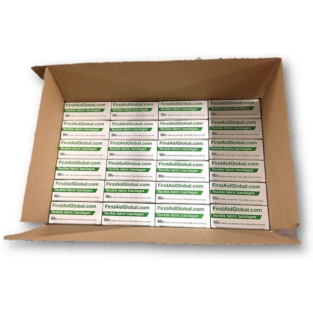 Flexible Fabric Bandages 50/Box & 24 Boxes/case from First Aid Global ...