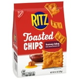 RITZ Toasted Chips Honey BBQ Crackers, Party Snacks, 8.1 oz - Walmart.com