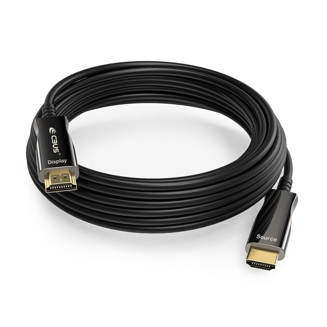 CBUS 30ft Fiber Optic HDMI Cable High-Speed AOC Active Optical Cable ...