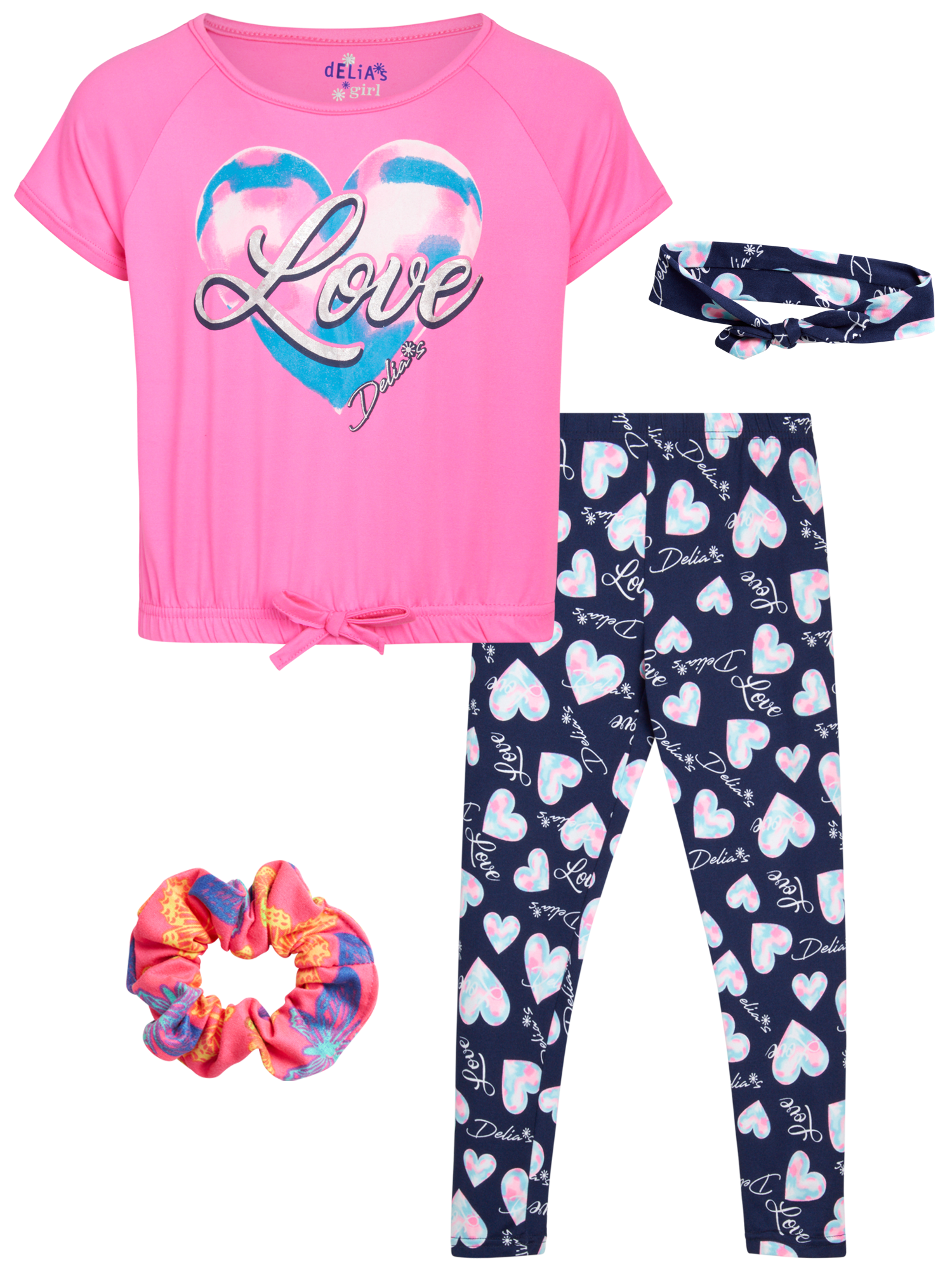 DELiA s Girls Leggings Set 2 Piece Short Sleeve T Shirt And Leggings DELiA s Girls Leggings Set 2 Piece Short Sleeve T Shirt And Leggings