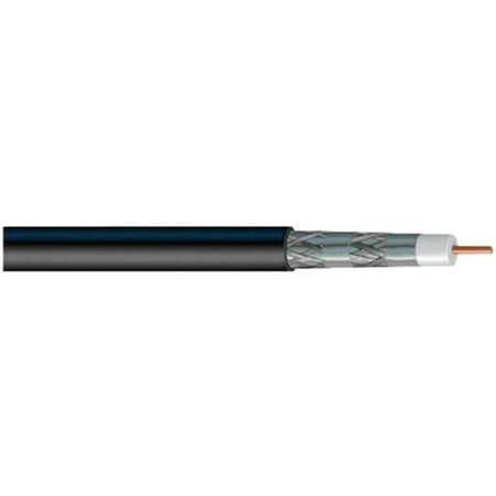 Quad-Shield Rg6 Solid Copper Coaxial Cable, 1000 ft. - Black | Walmart ...