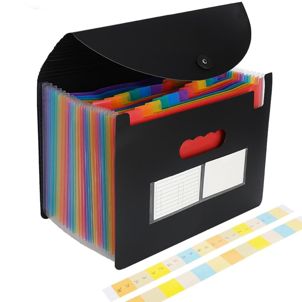 Document Folder A4, Compartment Folder Sorting Folder Colorful File ...