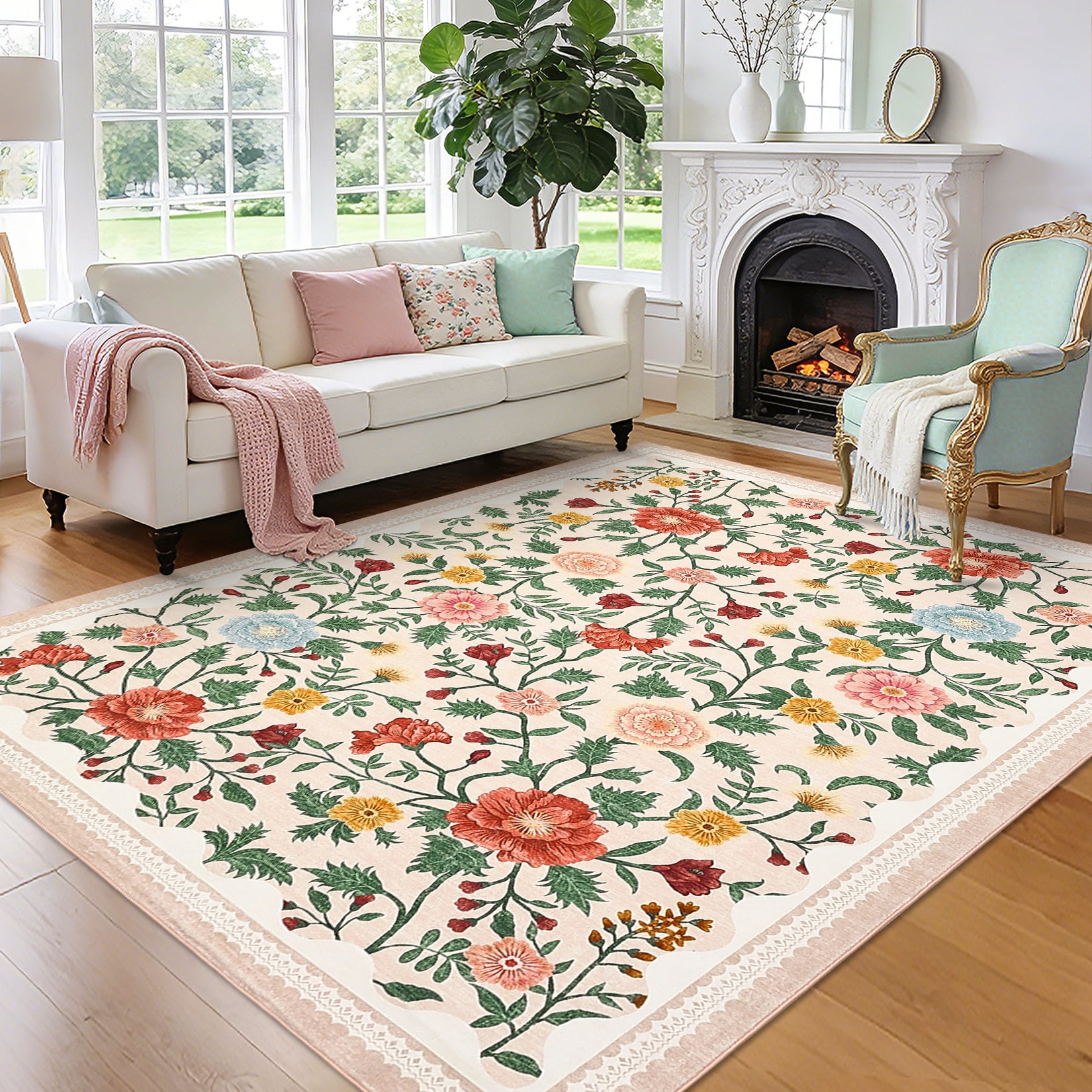 Click here for Garvee 8x10 Vintage Floral Area Rug Living Room Ru... prices