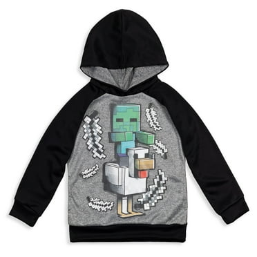 Minecraft Creeper Boys 3-Piece Bundle Set, Zip up Fashion Hoodie, Short ...