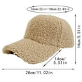 Bibifish Unisex Men Women Black Sherpa Baseball Cap Fuzzy Texture Soft ...