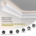 8 Pack 45.67 Inch Ceiling Crown Molding Trim with LED Duct Kit (Total ...