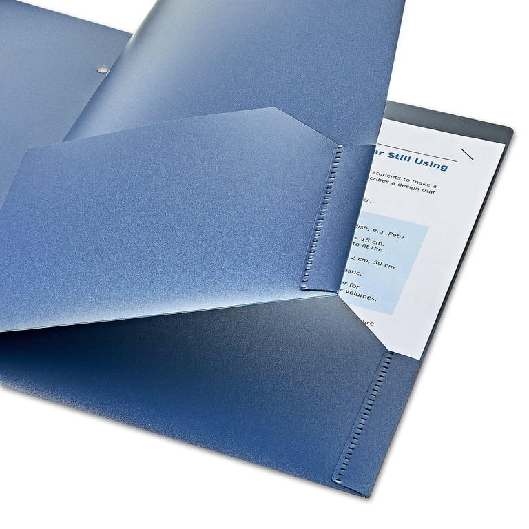 Office Folders A4 Plastic Report Folders - 2-Prong Project Files In ...