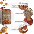 Bathroom Shower Curtain Thanksgiving Maple Leaf Pumpkin Waterproof ...