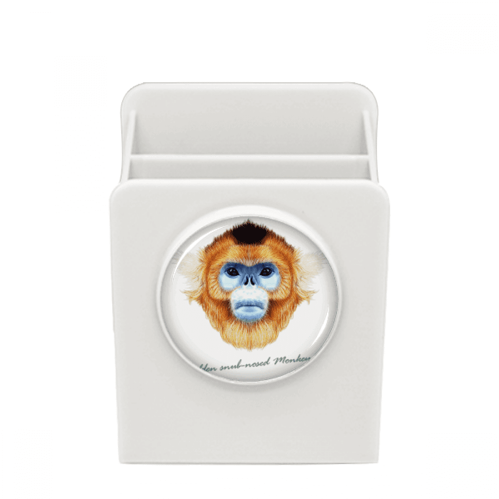 en snub-nosed monkey animal Desk Pencil Holder Cup Pen Organizer ...