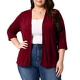 2026 Women's Summer Cardigans Lightwight Fashion Solid Color Plus Size ...