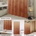 Bathroom Shower Curtain Thanksgiving Maple Leaves Silhouette Waterproof ...