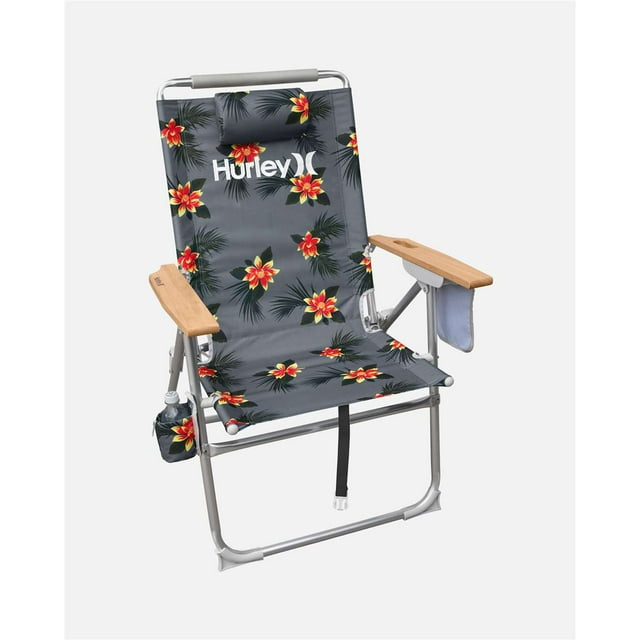 Hurley Hi-Boy Wood Arm Beach Chair, Moana, Storm - Walmart.com