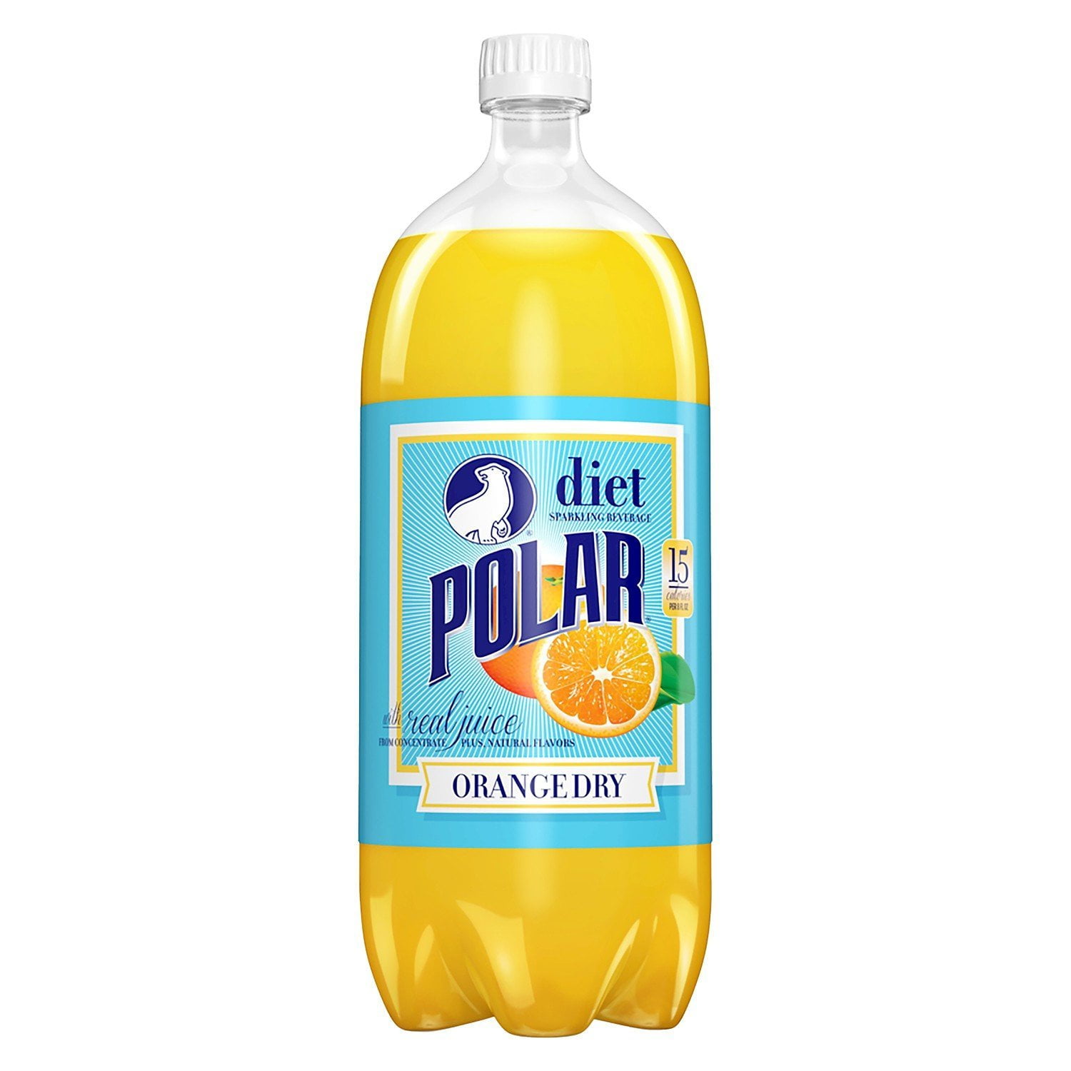 Polar Diet Orange Dry 2 Liter Plastic Bottles - Pack of 8 - Walmart.com