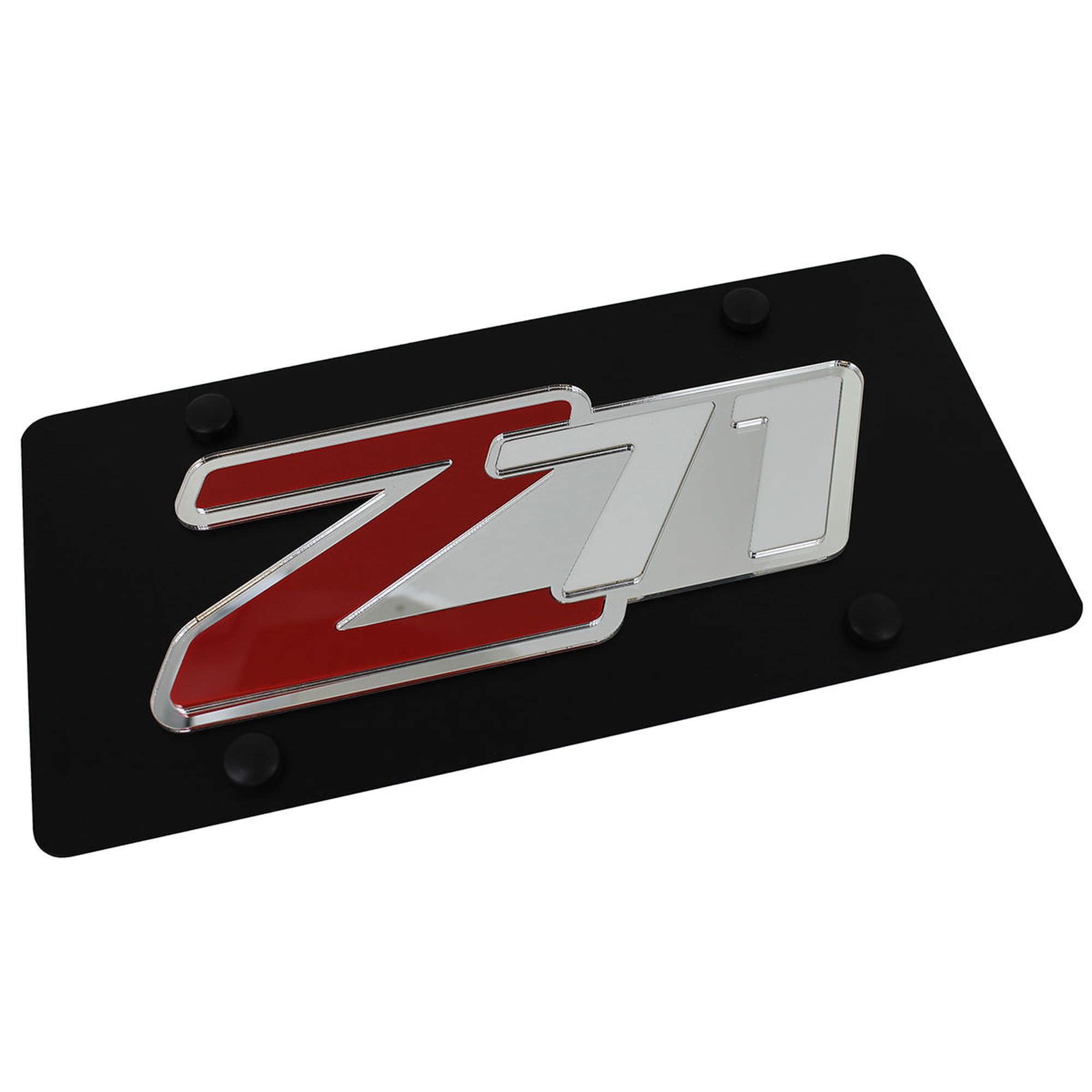 Chevy Z71 License Plate (Black) - Walmart.com