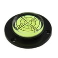 50 x 12mm Spirit Level Bubble Black Angle Clear Mini Round Leveller ...