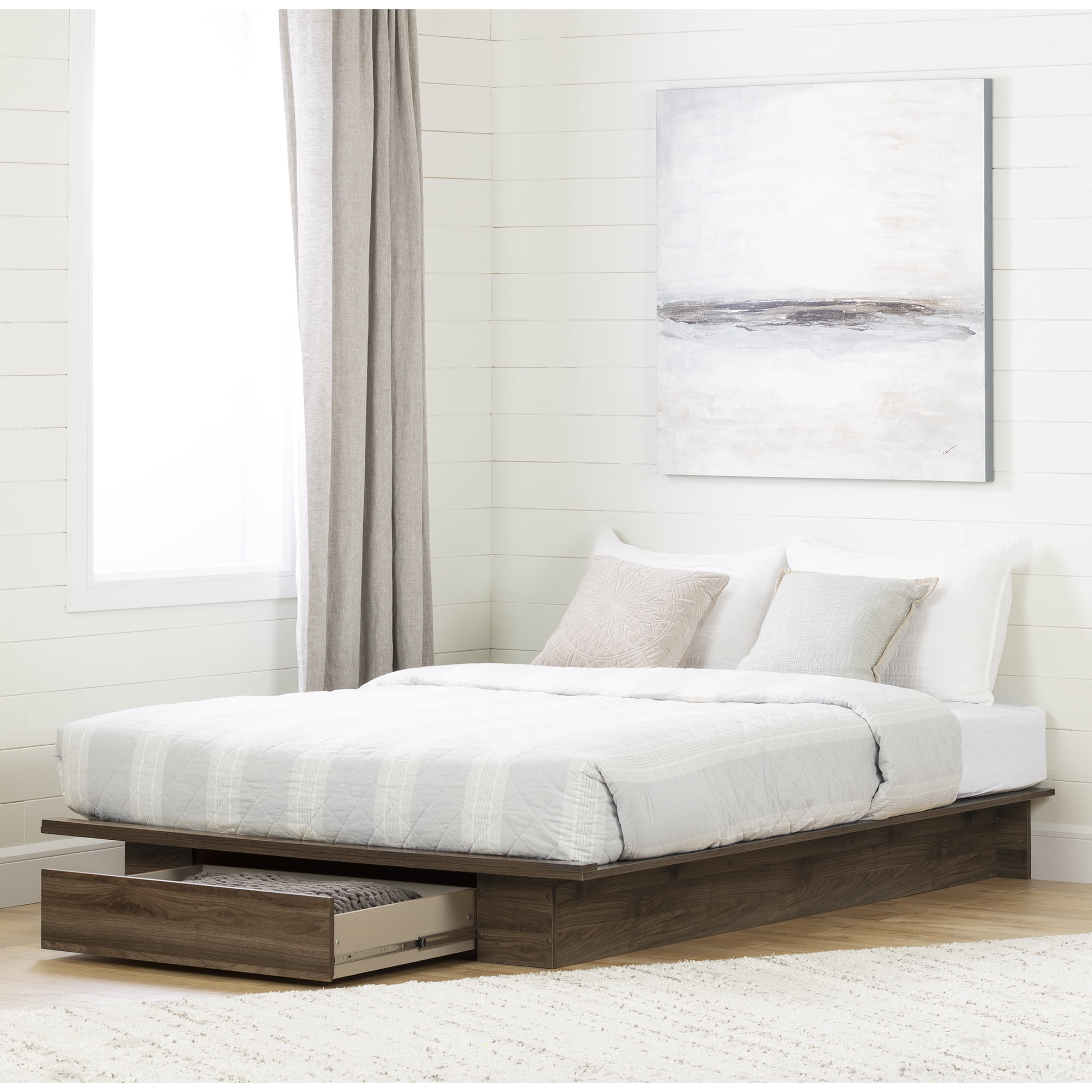Click here for South Shore Lensky Platform Bed With Storage Drawe... prices