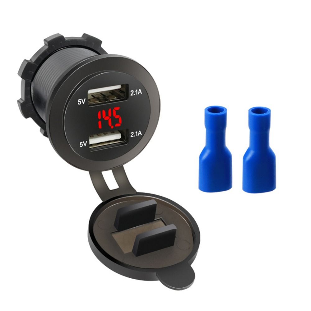 Universal Car Marine Boat Power Outlet Dual USB Car Charger Lighter ...