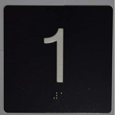 3RD Floor Elevator Jamb Plate Sign with Braille and Raised Number ...