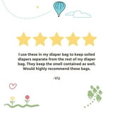 J.L. Childress Tie N' Toss Disposable Diaper Bag Sacks for Baby Diapers ...