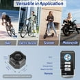 Bike Alarm USB Recharable with Mount, Electric Bike Alarm with Remote,Wireless Motion Sensor ...