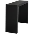 55 Downing Street Modern Minimalist Gloss Black Rectangular Bar Table ...