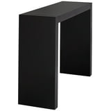 55 Downing Street Modern Minimalist Gloss Black Rectangular Bar Table ...