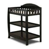 Delta Children Wilmington Changing Table with Pad, Black - Walmart.com