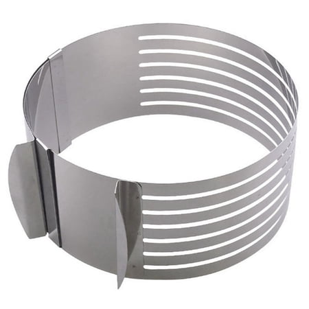 Cake Layer Cutter Stainless Steel Mousse Ring 6-8 inch Adjustable Size ...