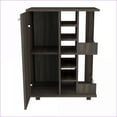 Bar Coffee Cart, Carbon Espresso with Cabinet Storage, 4 Locking ...