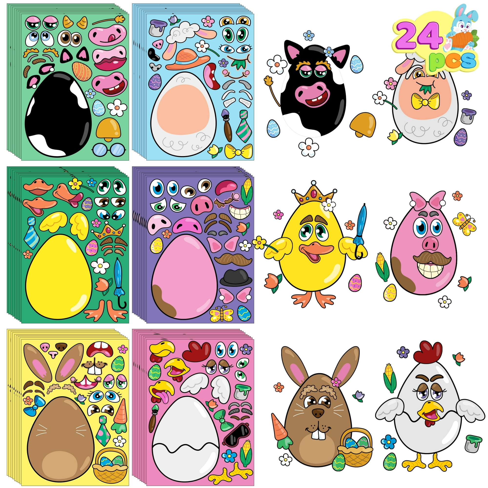 Click here for Joyfy 24 Pcs Easter Stickers Sheets easter Make A... prices