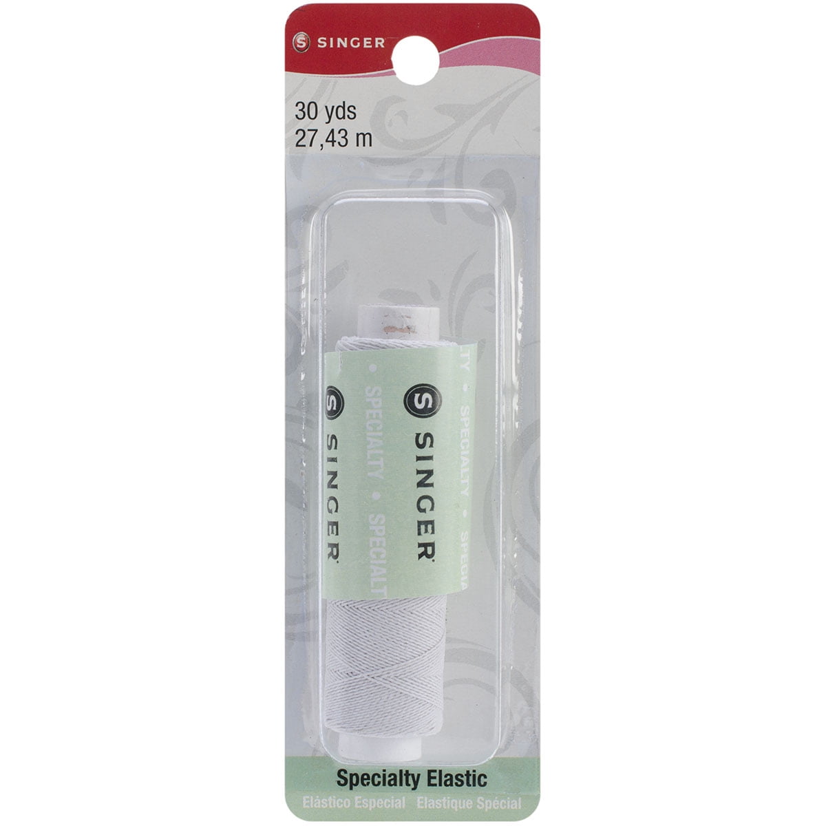 Singer Elastic Thread 30yd-White - Walmart.com