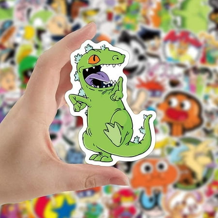 50 Pack 90s Cartoon Character Stickers Laptop Water Bottles Hydroflasks ...