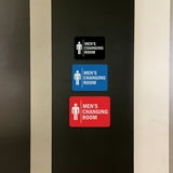 Signs ByLITA Classic Framed Men's Changing Room Sign (Black Gold ...