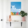 Beach Chairs Canvas Wall Art for Living Room, Summer Beach Ocean ...