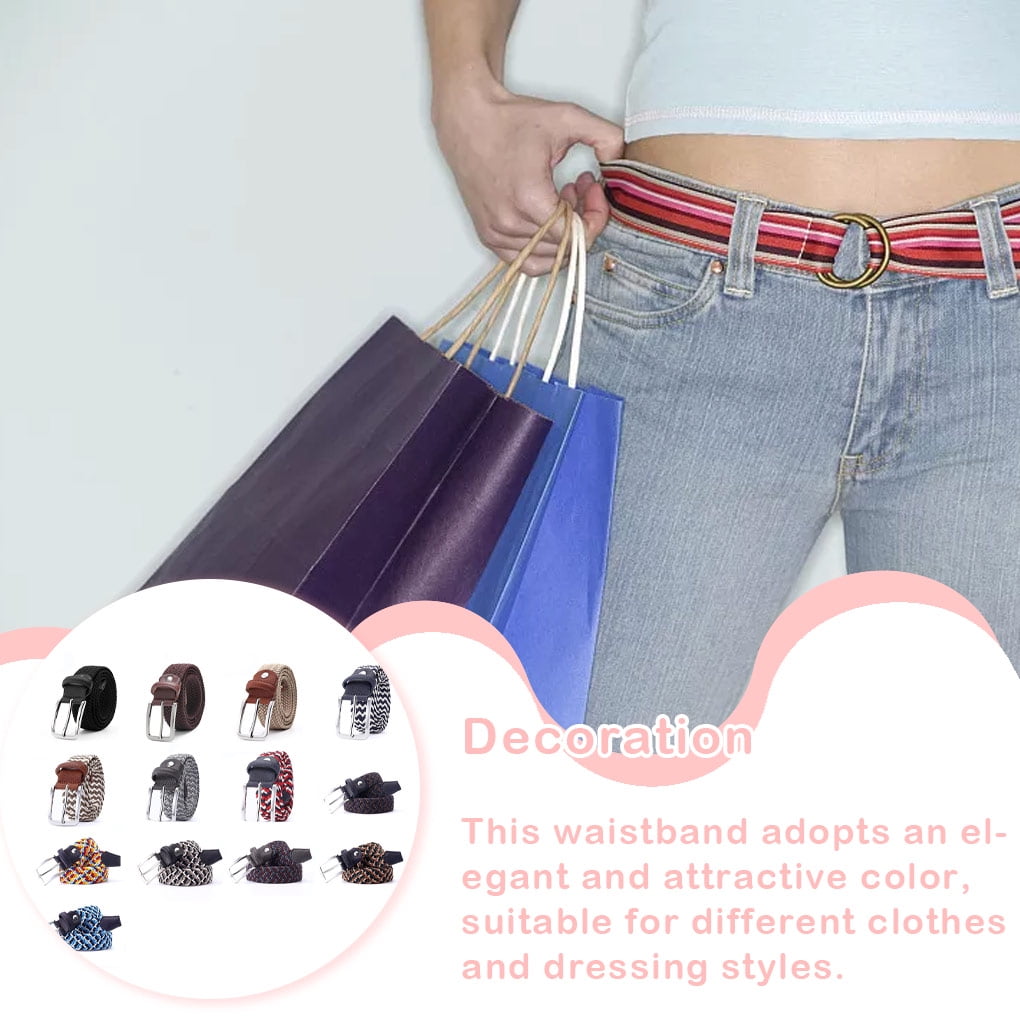 Click here for Ruiboury Braided Belt Women Men Pants Waistband De... prices
