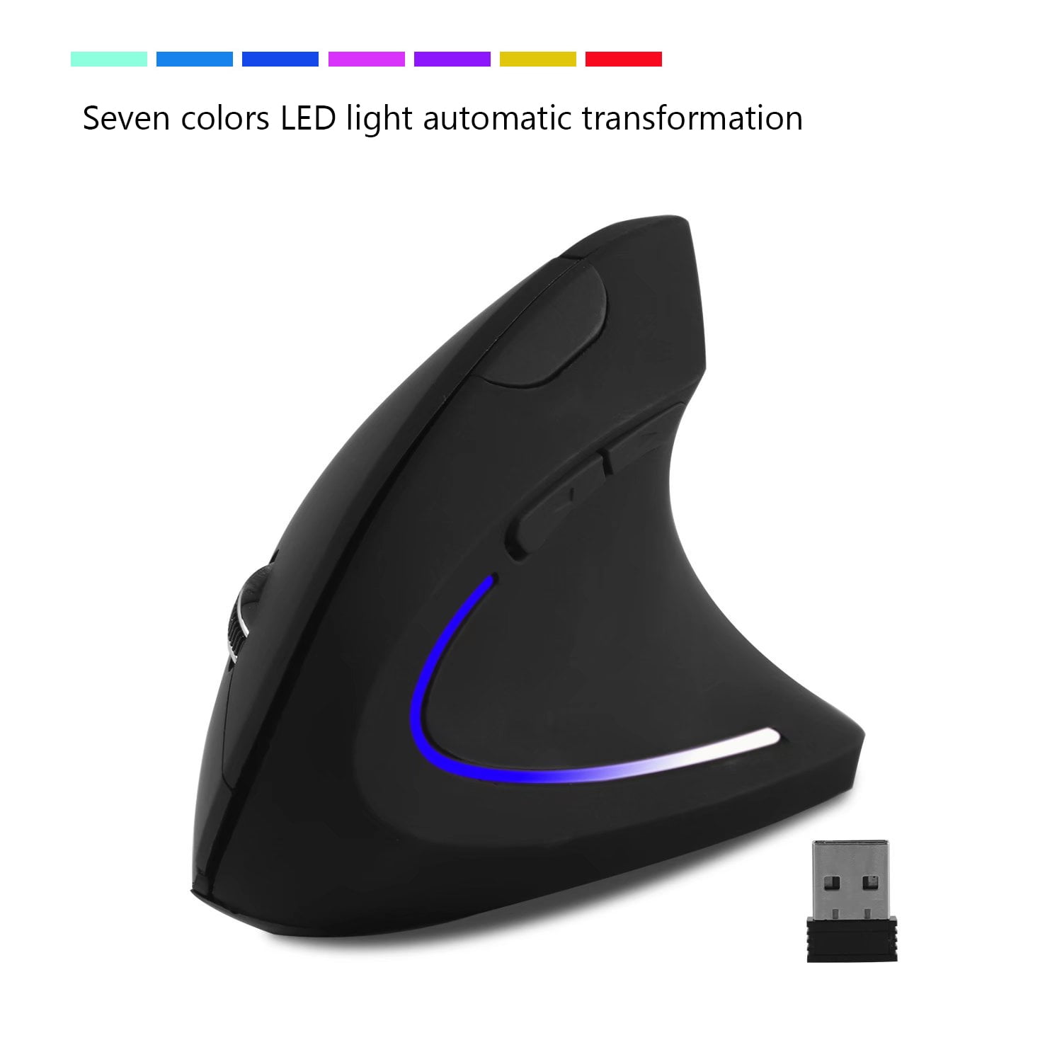 elec Space Ergonomic Vertical Wireless Mouse 2.4GHz Optical Mice 800 ...