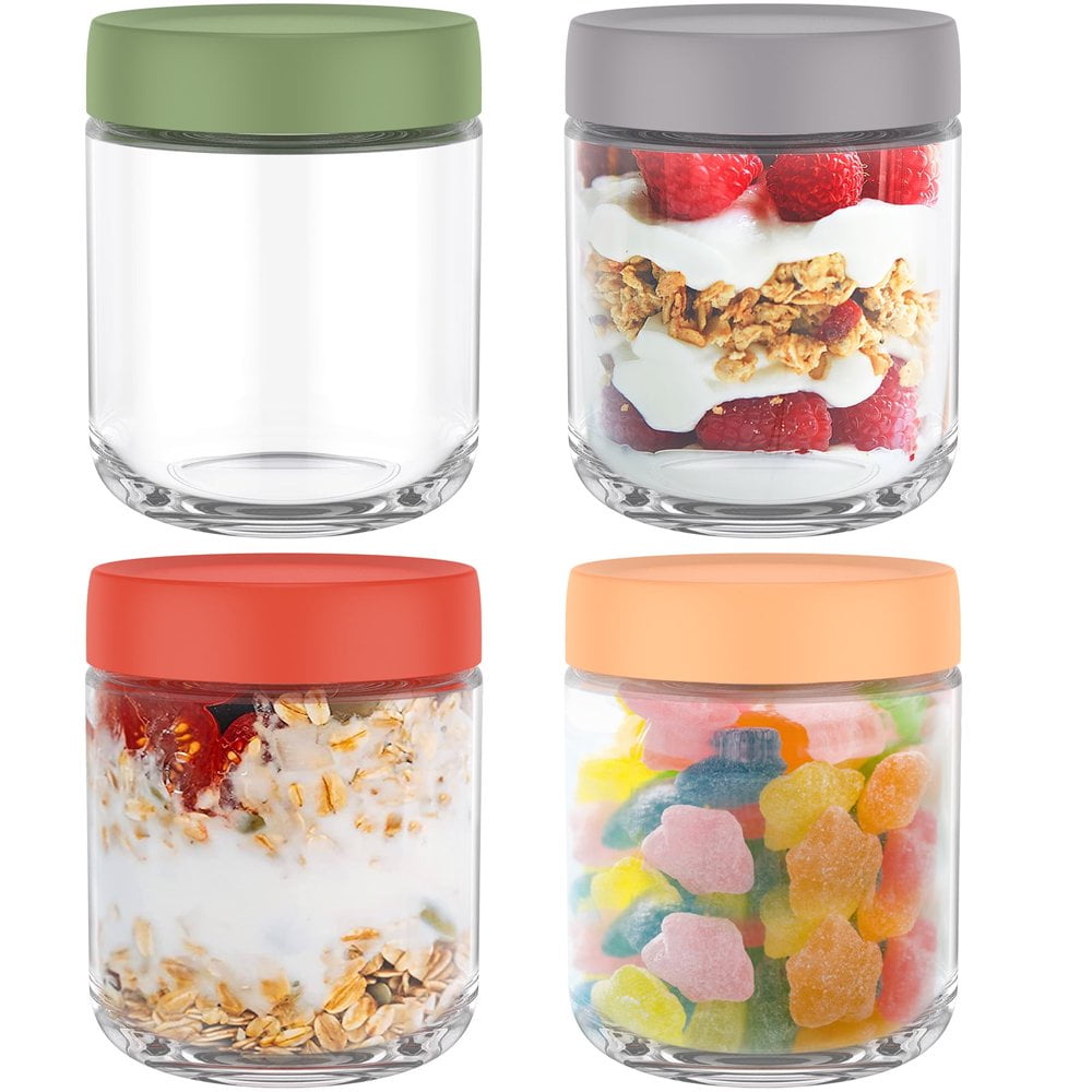 Click here for Lovever 4pcs Overnight Oats Jar 10oz / 16oz Overni... prices