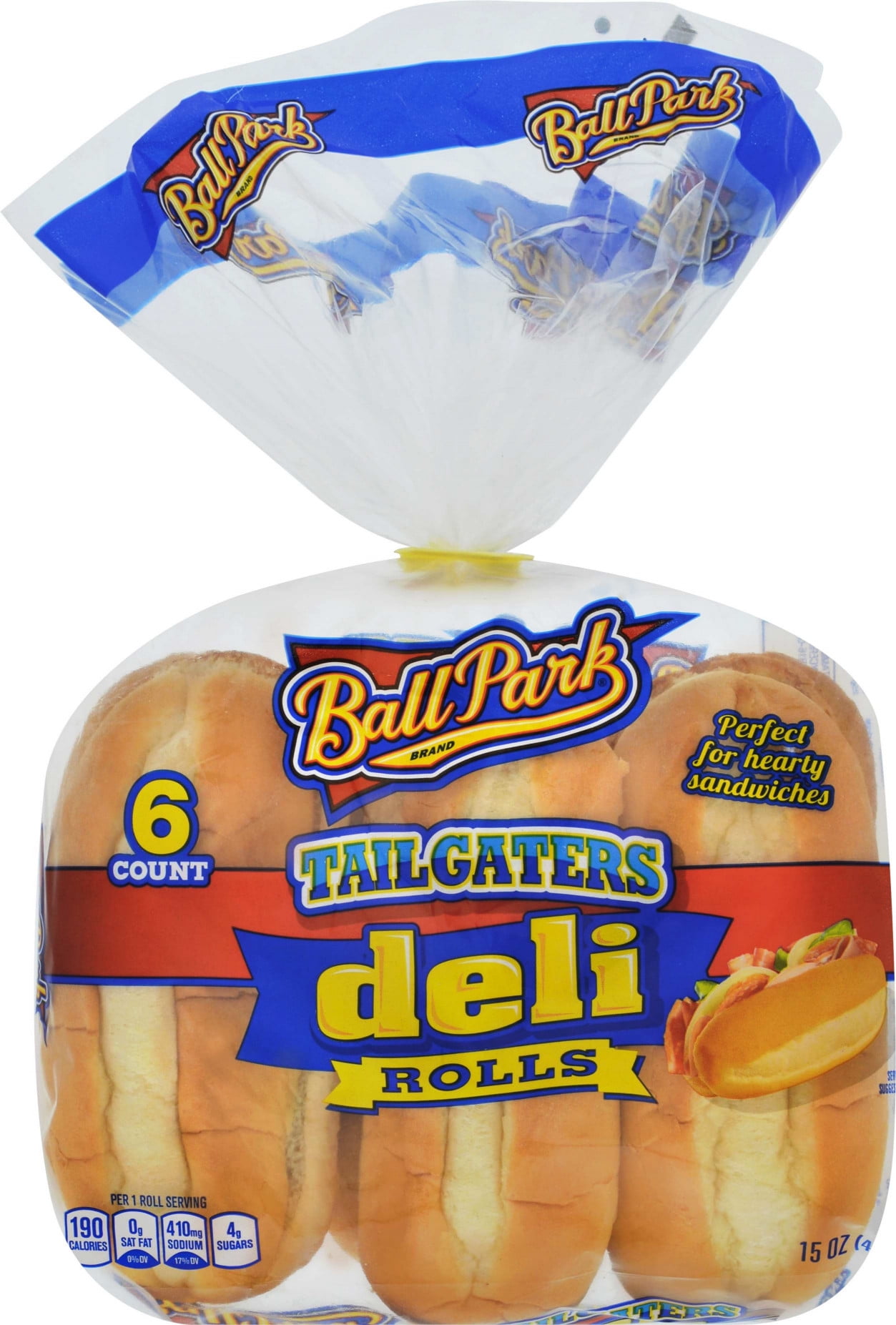 Ball Park Tailgaters Deli Rolls, 6 count, 15 oz - Walmart.com - Walmart.com Ball Park Tailgaters Deli Rolls, 6 count, 15 oz - Walmart.com - Walmart.com