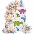4FT Arch Backdrop Covers, Cute Cartoon Dinosaur Wedding Arch Cover ...