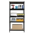 "Ktaxon Black Steel Commercial 71"" 5 Tier Heavy Duty Storage Unit ...