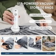 LAFAYTTE Vacuum Bags for Travel with Cordless Rechargeable Pump, 12 ...