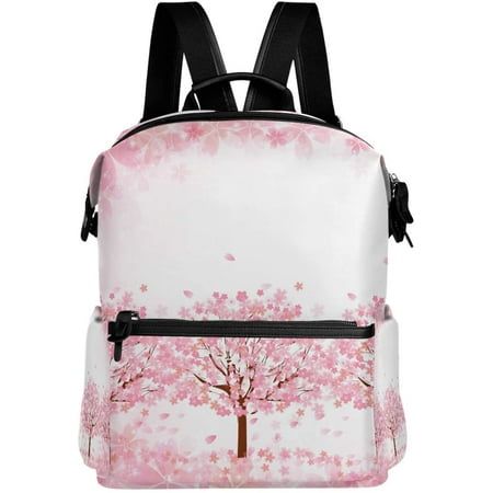 Japanese Cherry Blossom Tree Backpack Sakura Pink Floral School Book ...