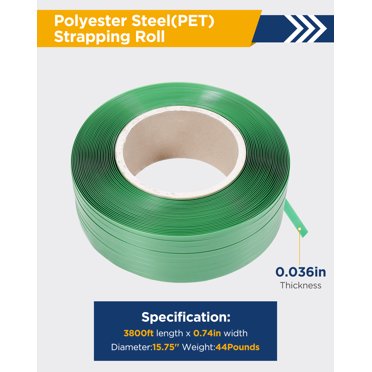 Free Shipping! Storage Standard Heavy-Duty 1400 lb Polyester Strapping ...