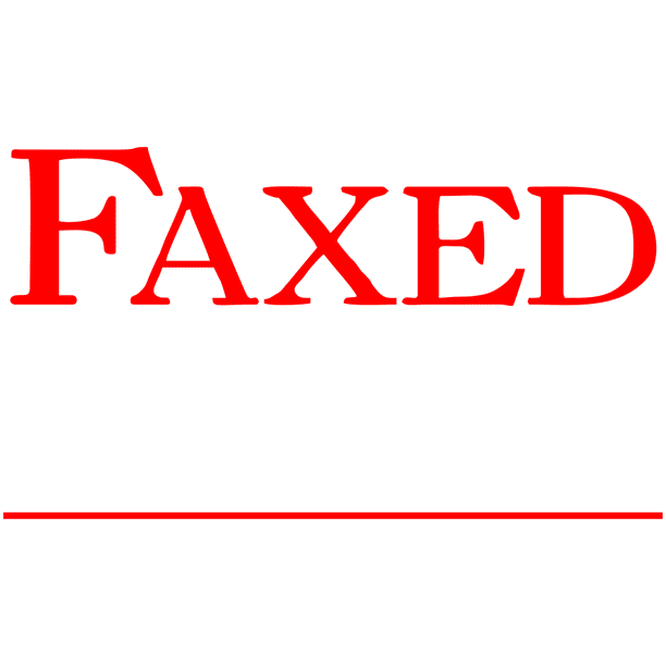 FAXED with Line Stock Stamp | Pre-Inked Xstamper - Walmart.com ...