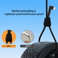 Angled Head USB to Type C Charging Cord 6mAh Quick Power Delivery Cable ...