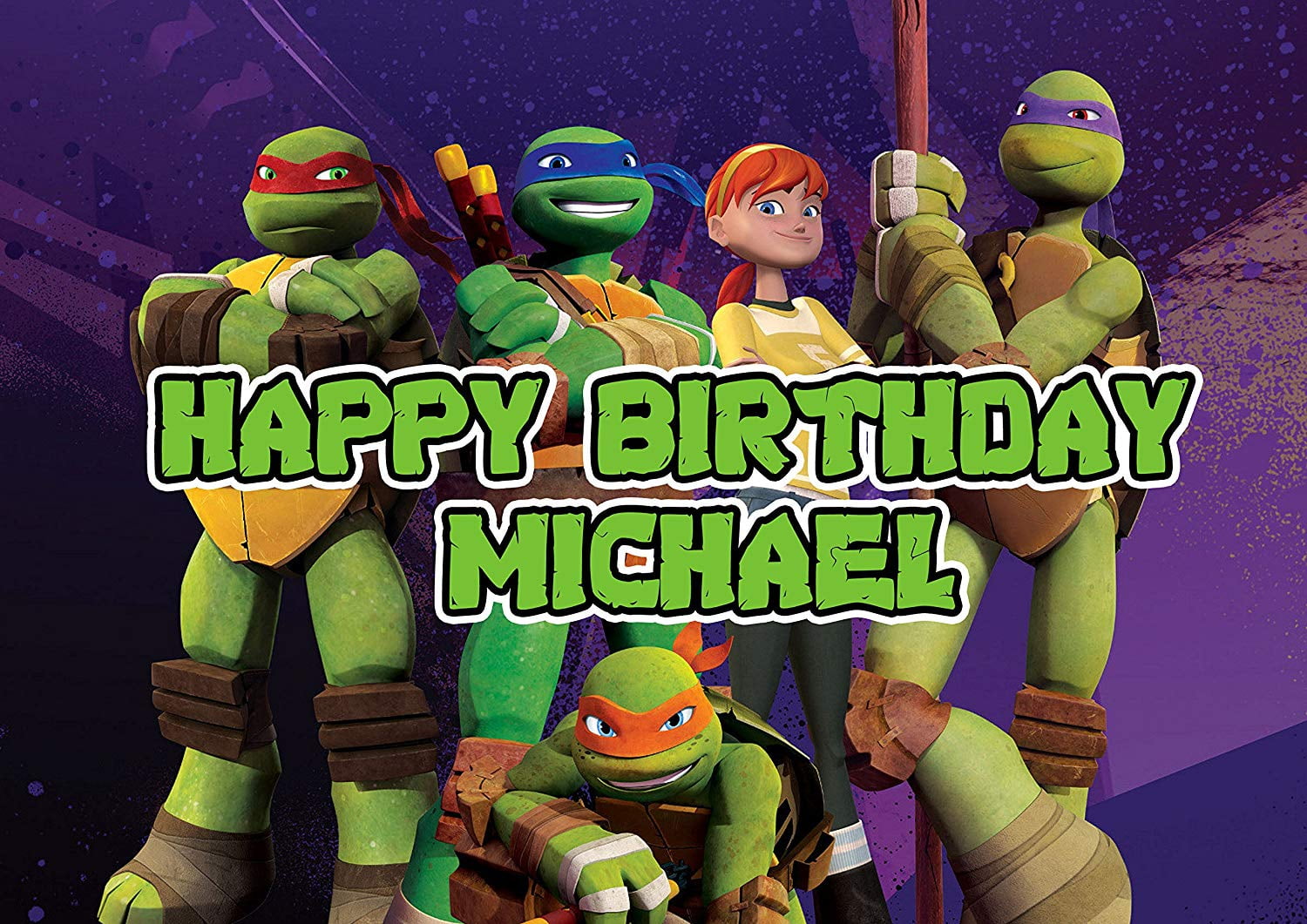 Ninja Turtles Edible Cake Image Topper Personalized Picture 1/4 Sheet ...