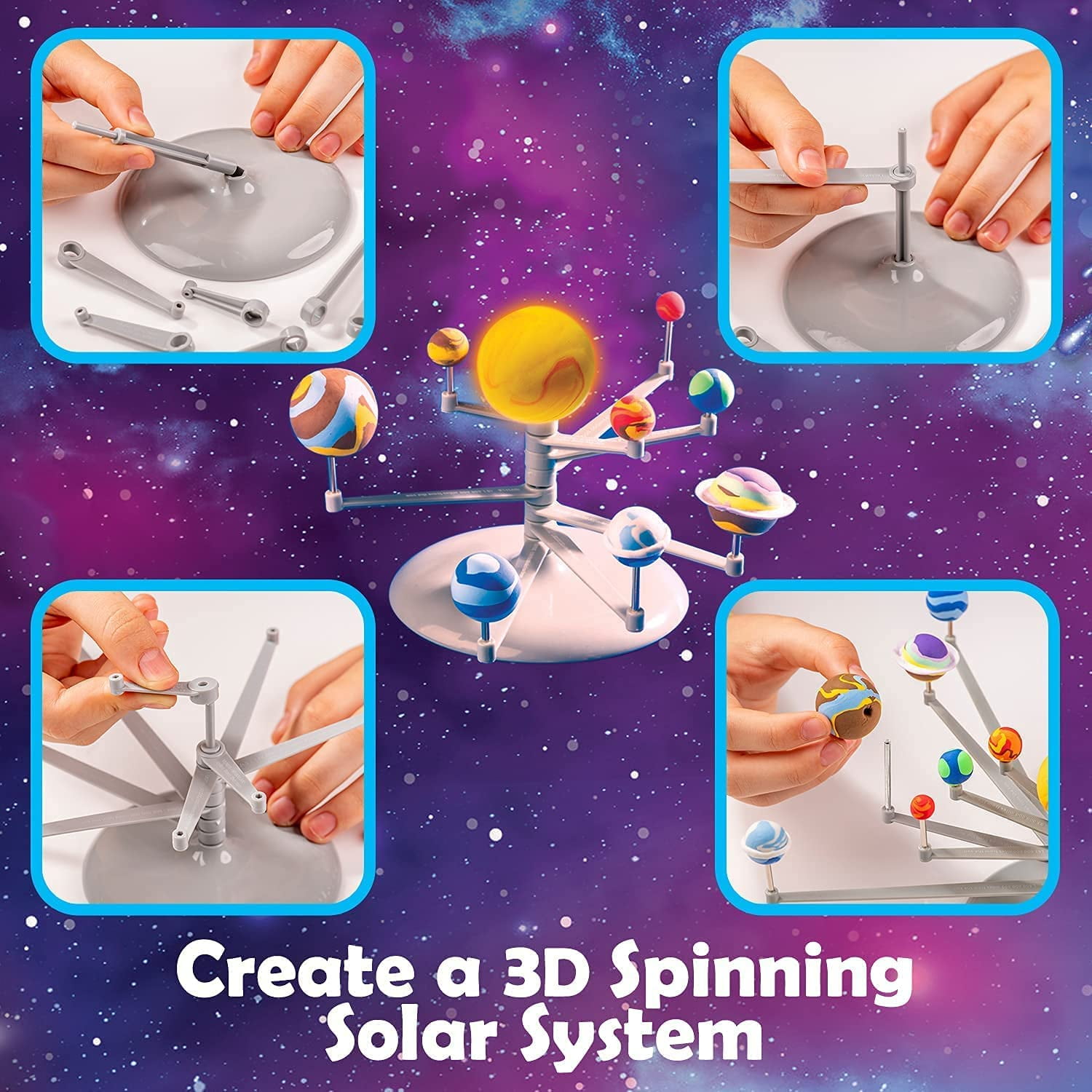 Buy Original Stationery Mini Galaxy 3D Solar System Air Dry Clay Kit ...