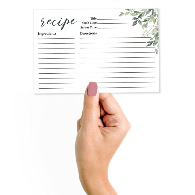 Modern Recipe Cards