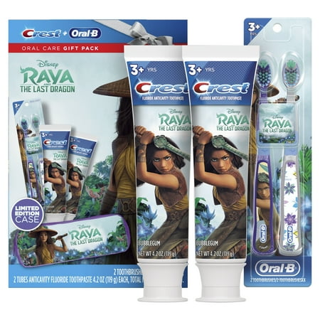 (25% Value) Crest & Oral-B Kids Disney's Raya Holiday Set Gift Pack ...